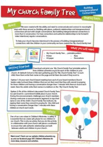 My Church Family Tree – Children’s Ministries
